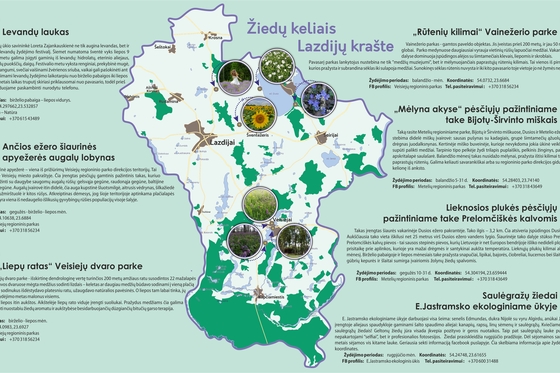 Virtual map of Ring Roads in Lazdijai region